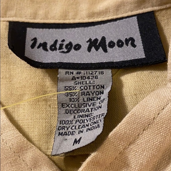 indigo moon | Jackets & Coats | Vintage Indigo Moon Embroidered ...